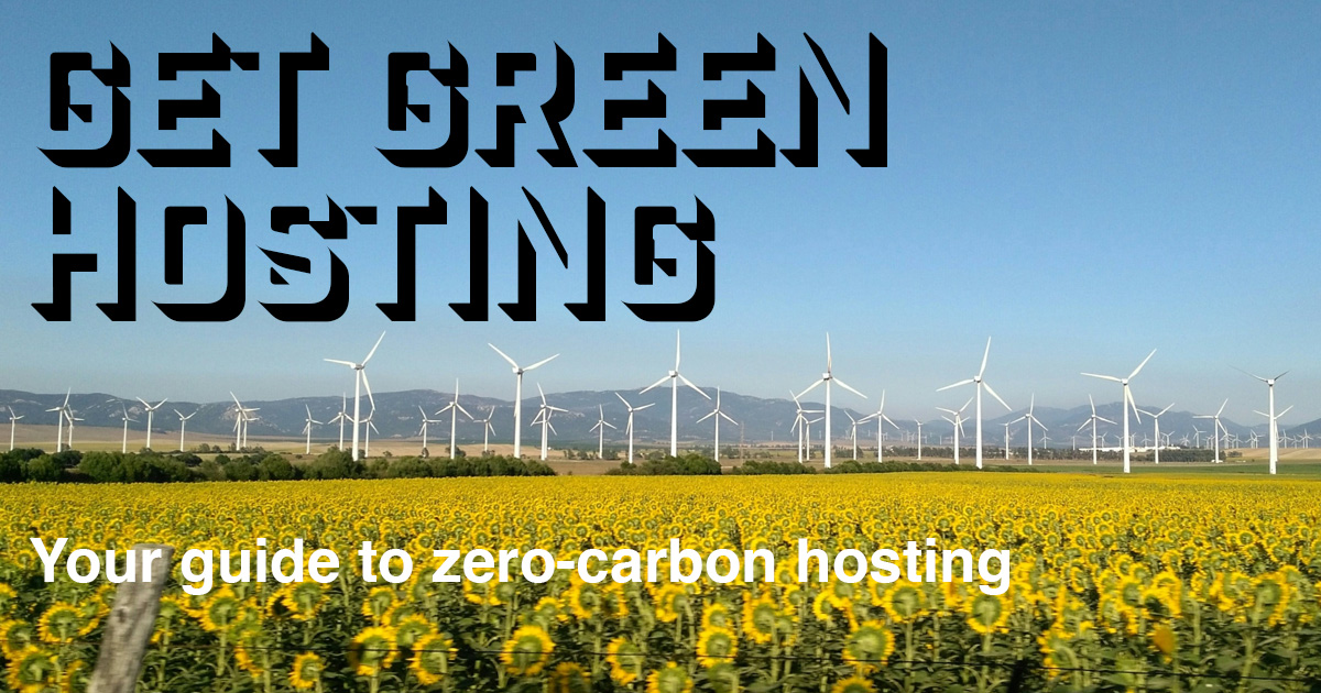 Get Green Hosting!